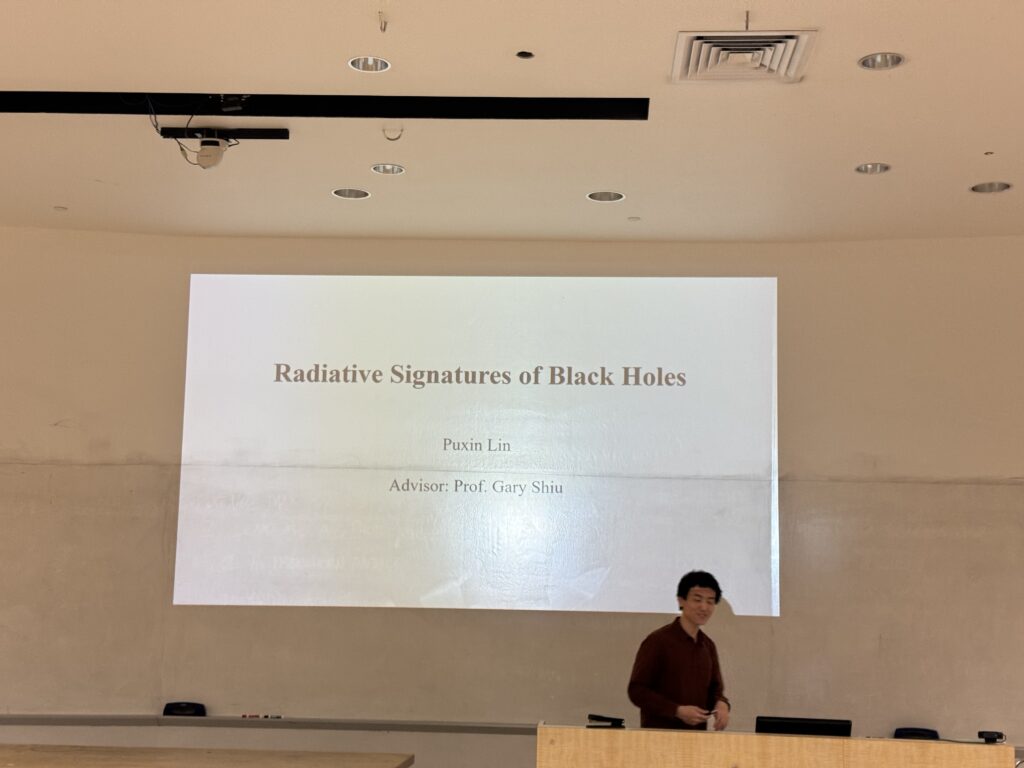 Puxin Lin presented at the UW Physics Student Research Colloquium 2024 ...